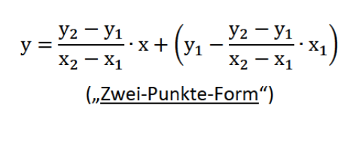 2 Punkte-Form(2 Punkte -> Verbindungsgerade) | Mathe | Repetico